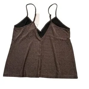 Linea Donatella | Tops | Linea Donatella Tank Top Copper Metallic ...